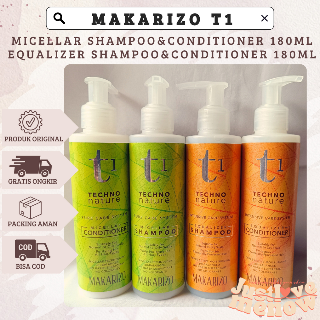 Jual [NEW] PAKET ISI 2 MAKARIZO T1 TECHNO NATURE EQUALIZER & MICELLAR ...