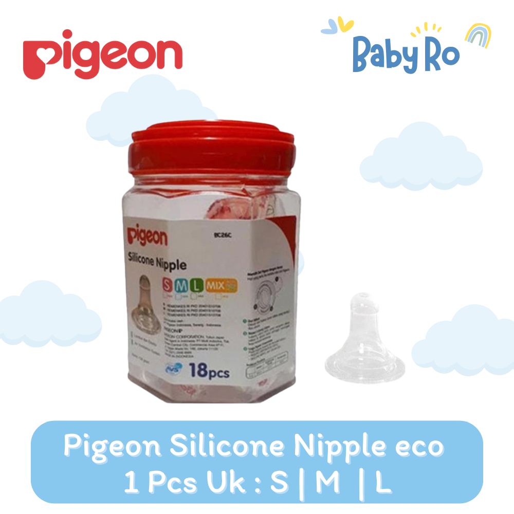 Jual Pigeon | Dot Bayi Botol Susu | Dot Pigeon | Dot Silicone Eco Ulir ...