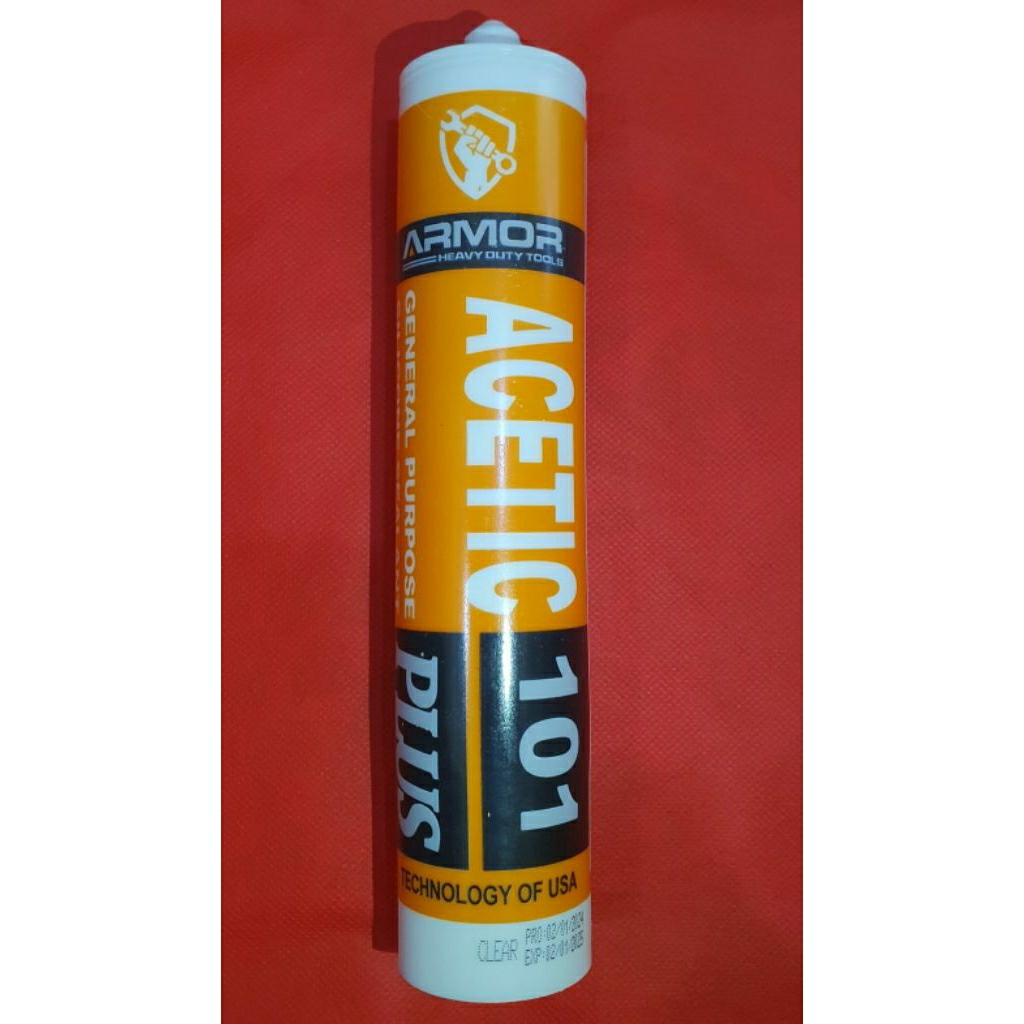 Jual TERMURAH !!! LEM SILICONE BOTOL LEM SILIKON KACA ARMOR 300 ML ASAM ...