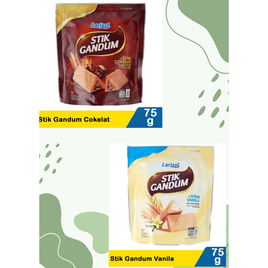 Jual larrist stick gandum vanilla 75 gr dan coklat 75 gr | Shopee Indonesia