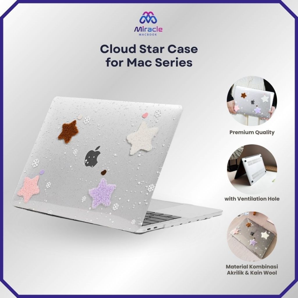 Jual Case Macbook Crystal Clear STAR Edition / Bening / Transparan ...