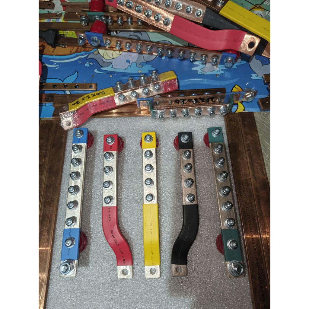 Jual BUSBAR 5×20 RSTN + GROUND PANJANG 20 CM UNTUK MCCB 200A | Shopee ...