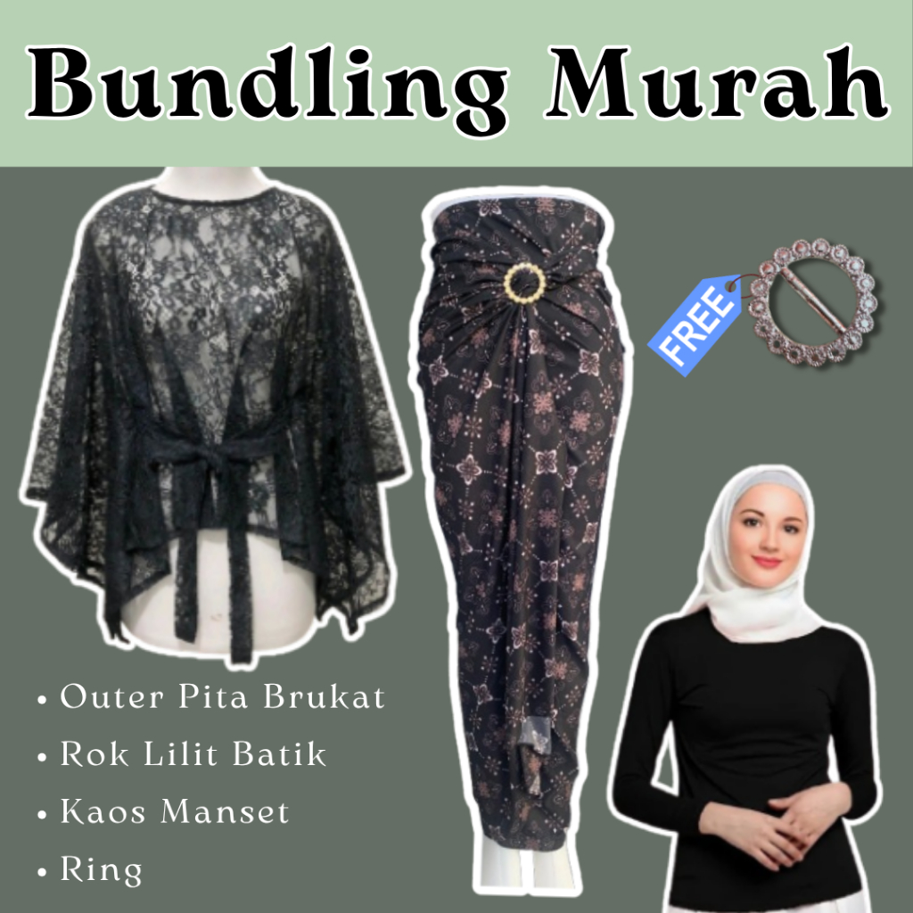 Jual Oneset Kondangan Wanita Kekinian Ghina Kebaya Modern Elegant Remaja Korean GHINA Outer ...