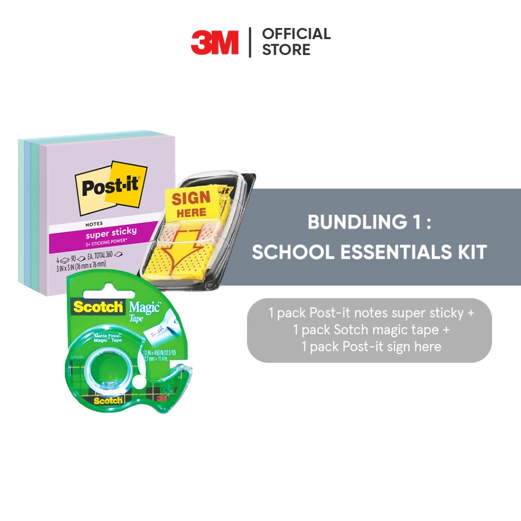 Jual 3M Package School Essentials Kit | Shopee Indonesia