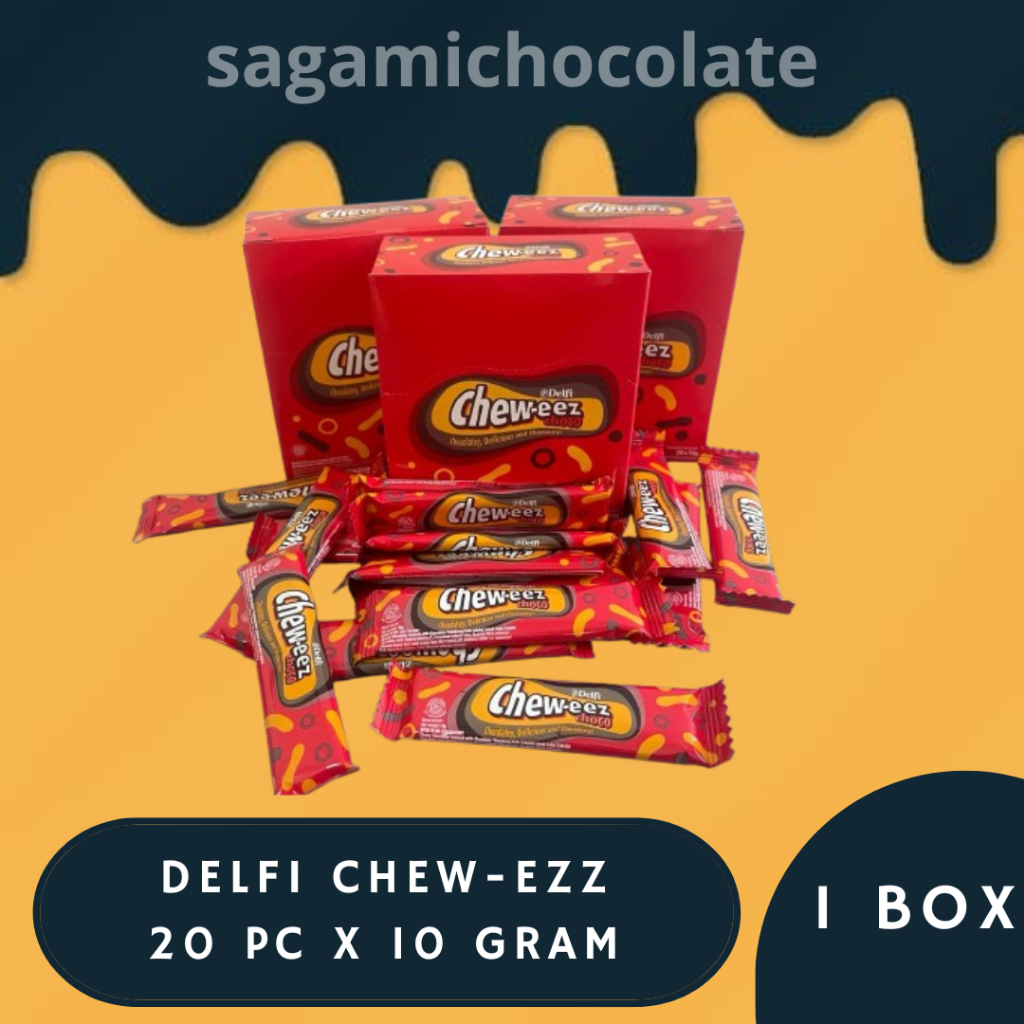 Jual DELFI COKLAT CHEWEEZ 10 GR ( BOX / 20 PC ) - CHEW-EEZ CHOCO ...