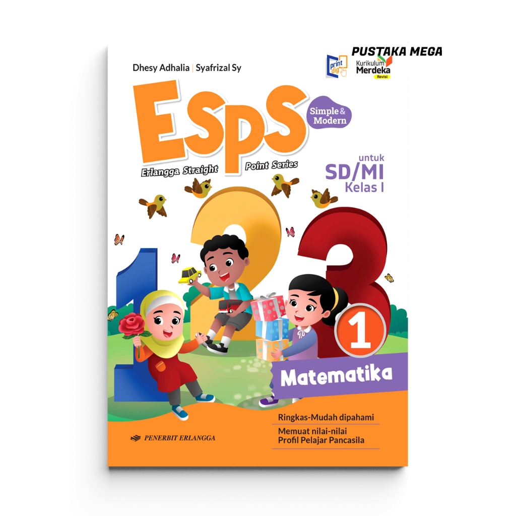 Jual ESPS MATEMATIKA (REVISI) SD/MI KELAS 1 2 3 KURIKULUM MERDEKA - ERLANGGA | Shopee Indonesia