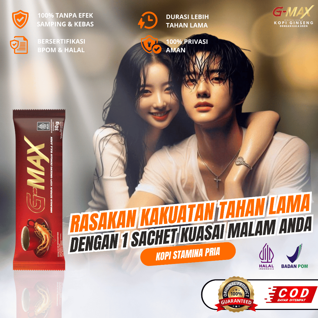 Jual KOPI G-MAX 1 Sachet Ekstrak Ginseng & Gula Aren Original Bpom Halal | Shopee Indonesia