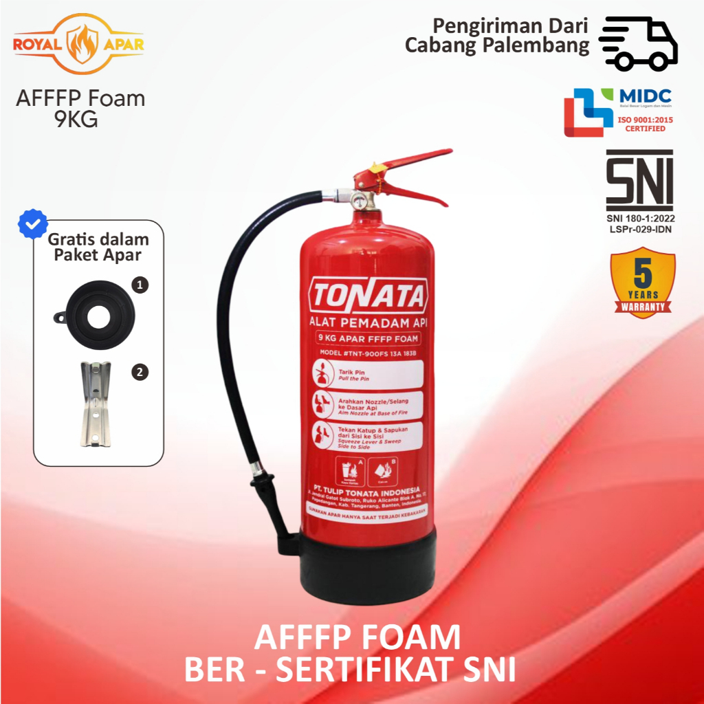 Jual Alat Pemadam Api Tonata SNI / APAR FFFP Foam 9 kg | Shopee Indonesia