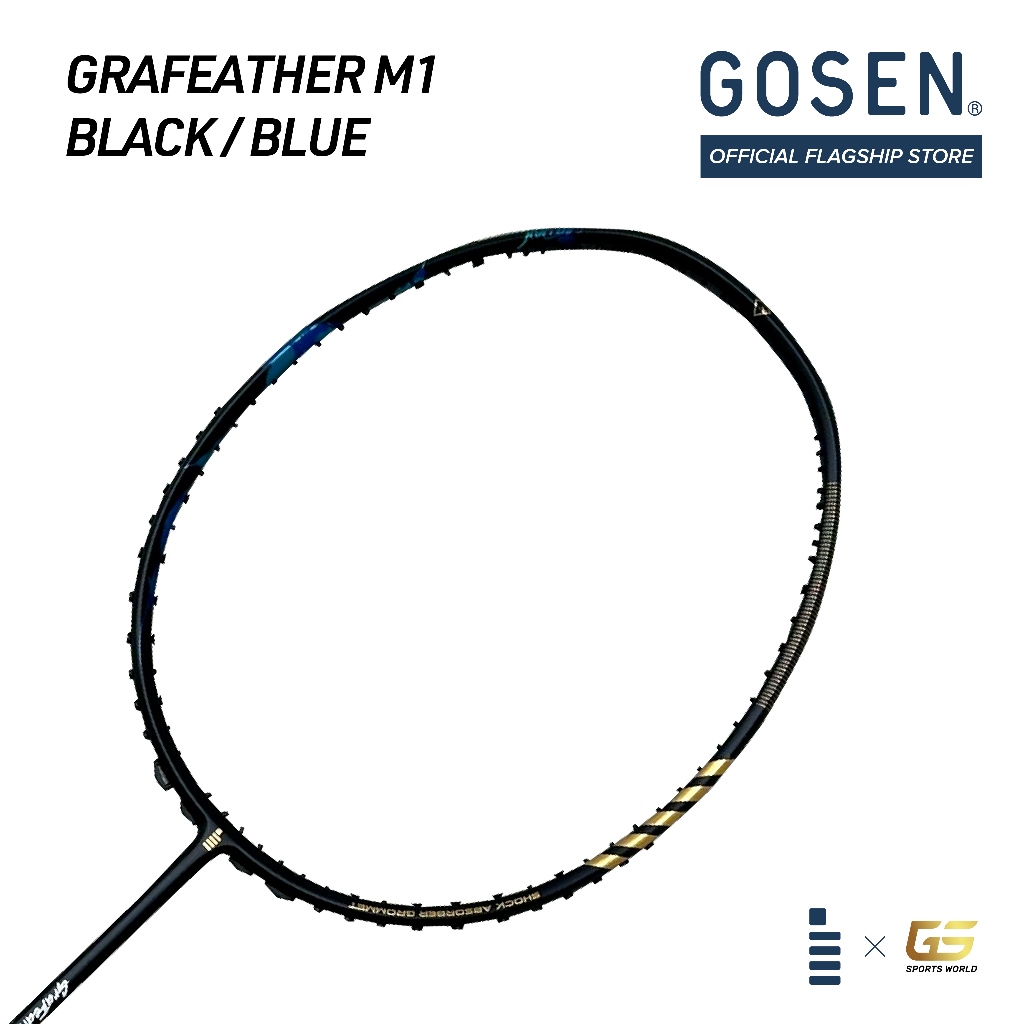 Jual GOSEN Badminton Rackets Grafeather-M1 EVA - 4U/G5 (Max 30 lbs ...