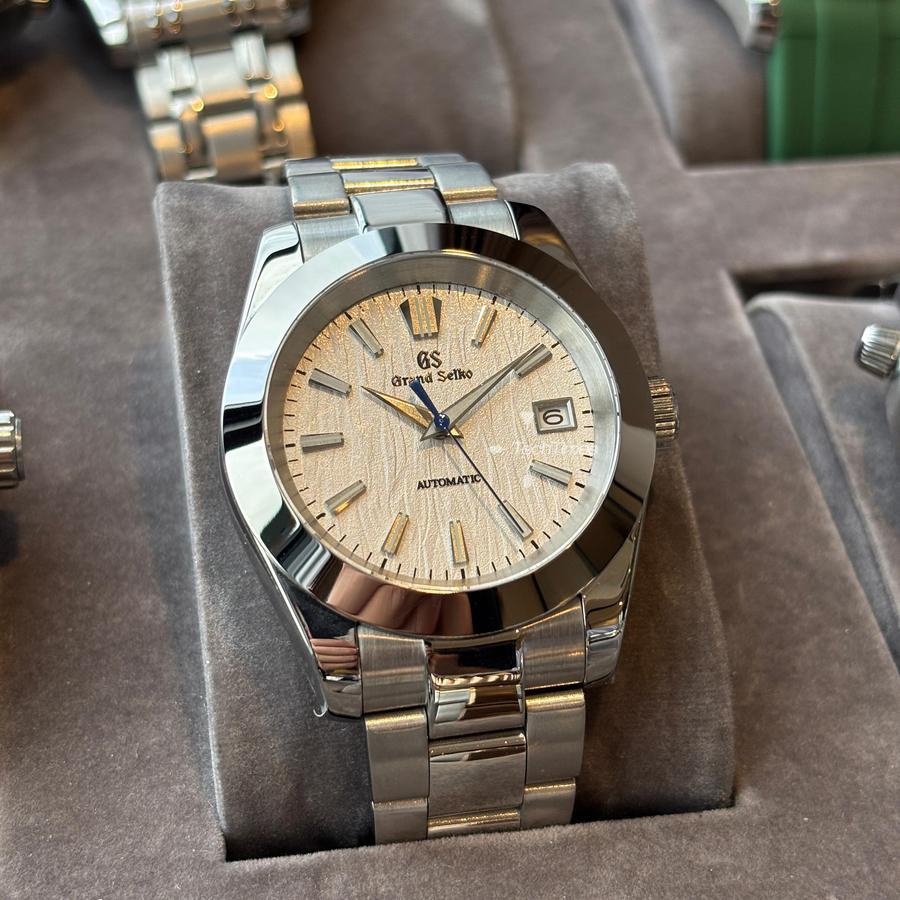 Jual Seiko GS Mod Grand Seiko NH35 White Wood Dial Automatic Seikomod ...