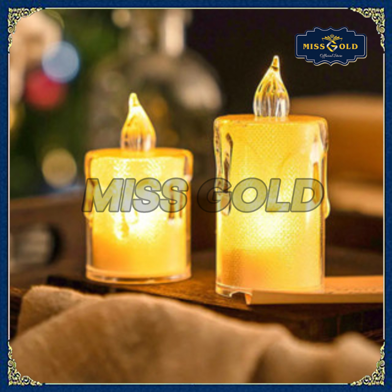 Jual 1 PCS LAMPU LILIN BENING BATERAI 8CM LAMPU LILIN KRISTAL LED ...