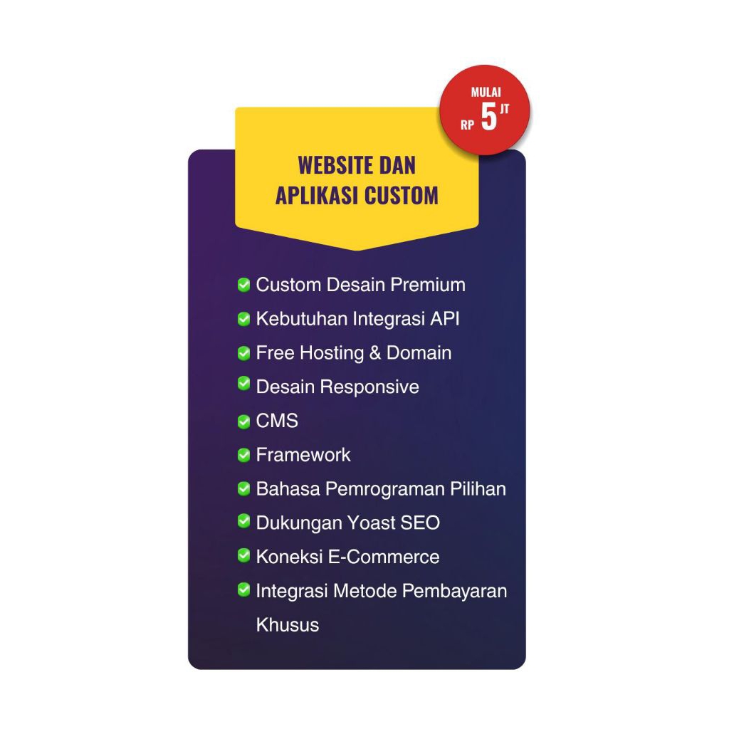Jual Website & Aplikasi Custom | Shopee Indonesia