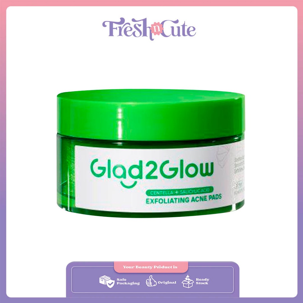 Jual GLAD2GLOW - G2G Centella Salicylic Exfoliating Acne Pads | Shopee ...