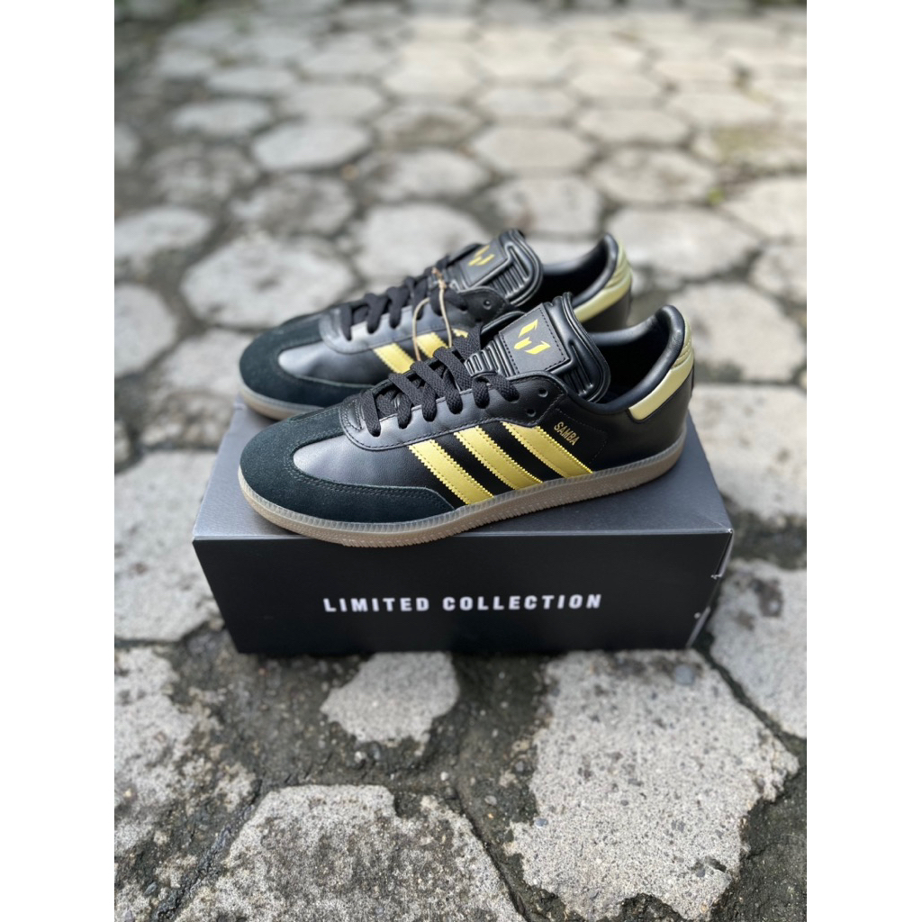 Jual ADIDAS SAMBA X LIONEL MESSI BLACK GOLD ORIGINAL BNIB RESMI IH8159 ...