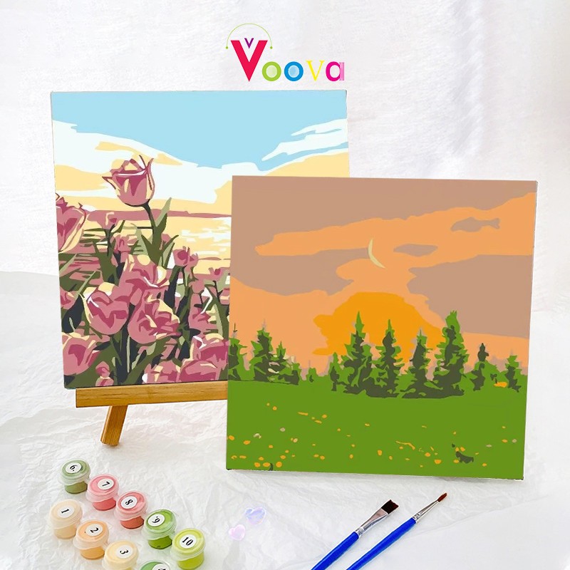 Jual VOOVA Melukis Dengan Nomor/ Kanvas Lukis Dilengkapi Dengan Nomor ...