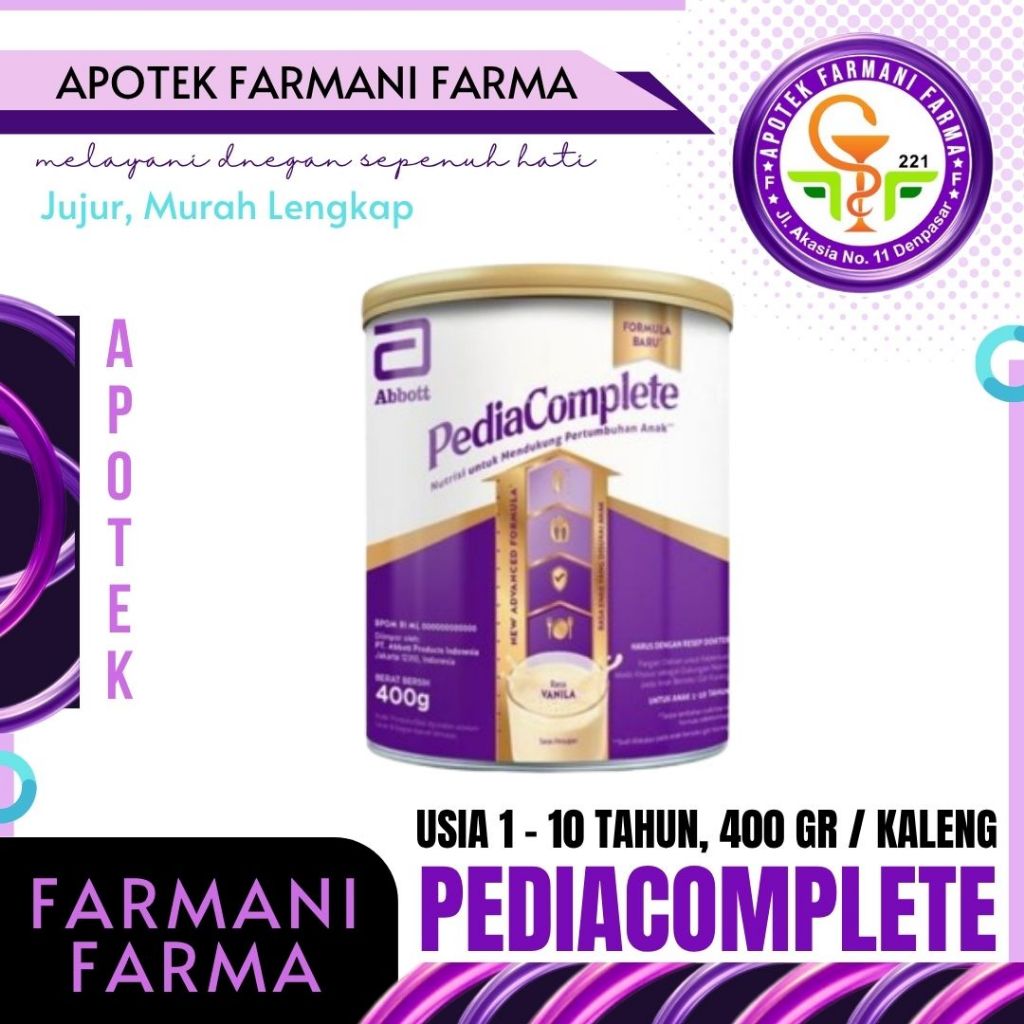 Jual SUSU PEDIASURE COMPLETE VANILA 380 GRAM / PEDIACOMPLETE VANILA 380 ...