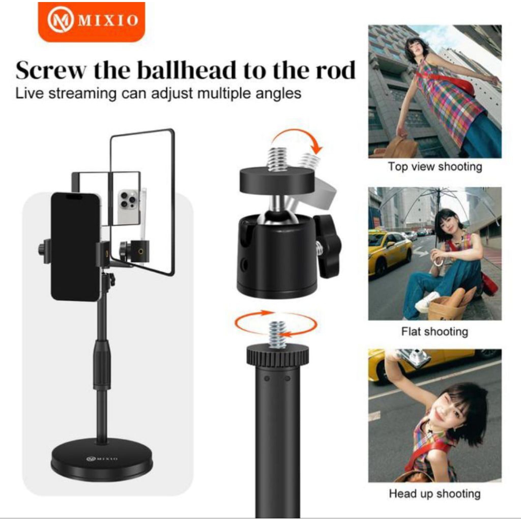Jual Mixio S100 Magic Mirror Stand Live Streaming / Kaca Berdiri ...