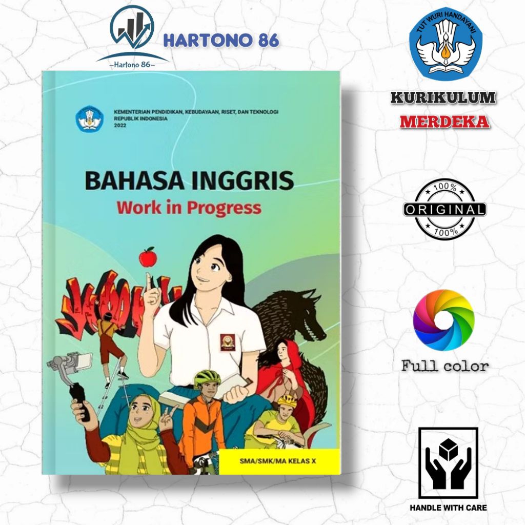 Jual Buku siswa Bahasa Inggris SMA/SMK/MA Kelas 10 Work In Progress Kurikulum Merdeka ...