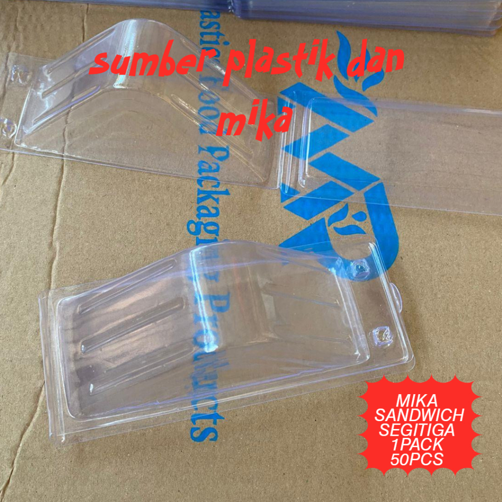 Jual [ 1 PACK ISI 50 PCS ] Mika Sandwich Segitiga Roti Tawar Sudah Ada ...