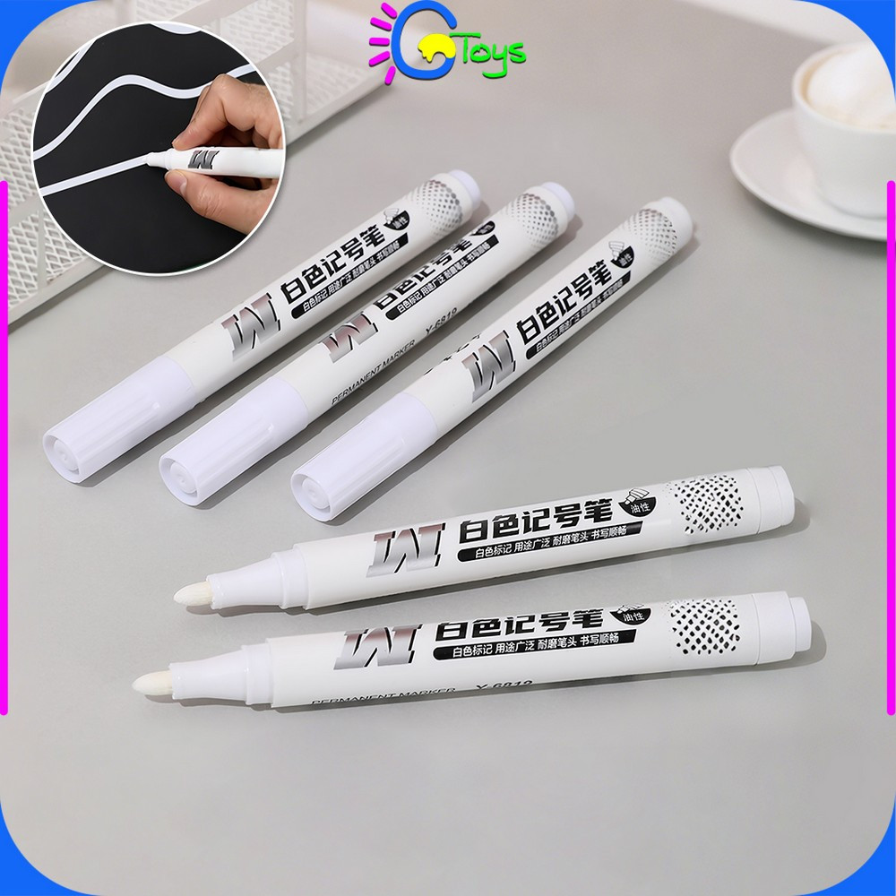 Jual CR-A121 Spidol Putih Pena Graffiti Tinta Permanen Tahan Air Tidak ...