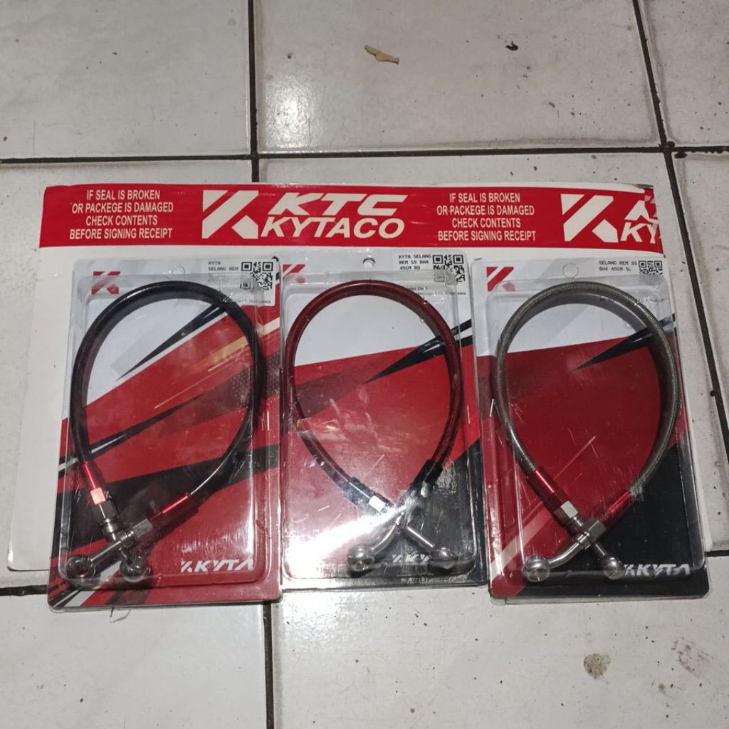 Jual selang rem ktc kytaco 45cm karbon black selang ktc kytaco bh4 45cm ...