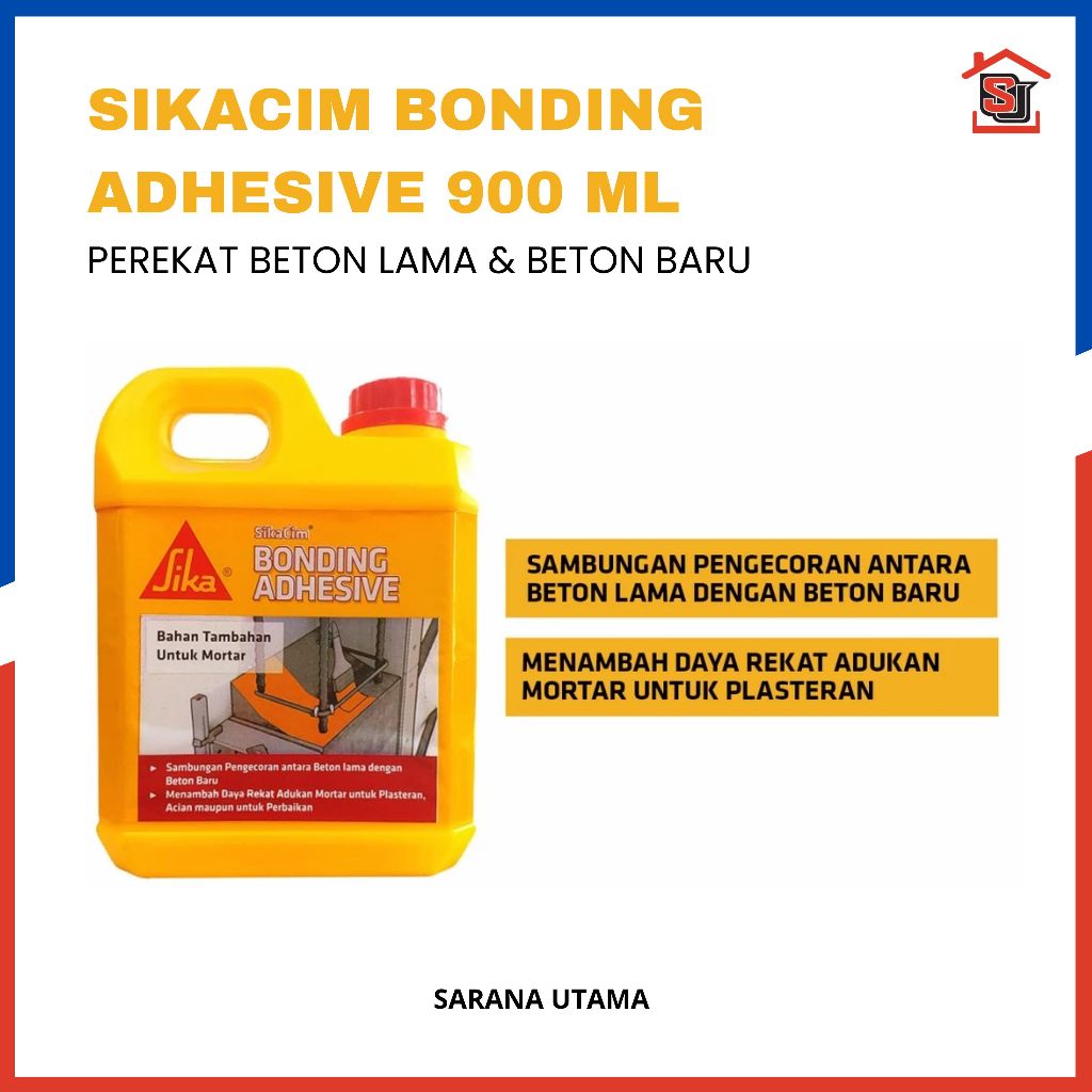 Jual Sika - Sikacim Bonding Adhesive Bonding Agent Lem Beton 900ml ...