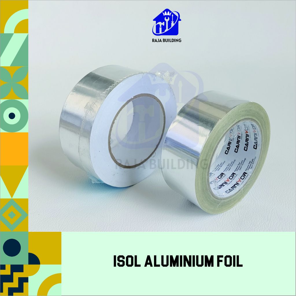 Jual ISOLASI ALUMINIUM FOIL /ISOLASI KAIN HITAM 2” CARNIVOR/TAMBAL ...