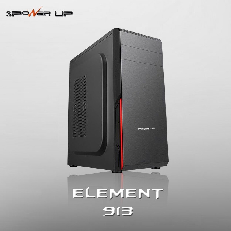 Jual Casing PC Office 3Power Up Element Plus 913 + PSU Nerro-600 ...