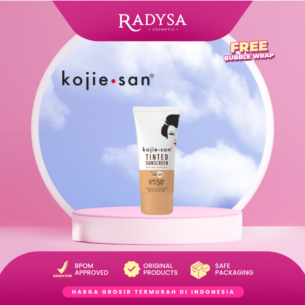 Jual RADYSA - KOJIE SAN Tinted Sunscreen SPF50+ PA+++ 50g | Shopee Indonesia