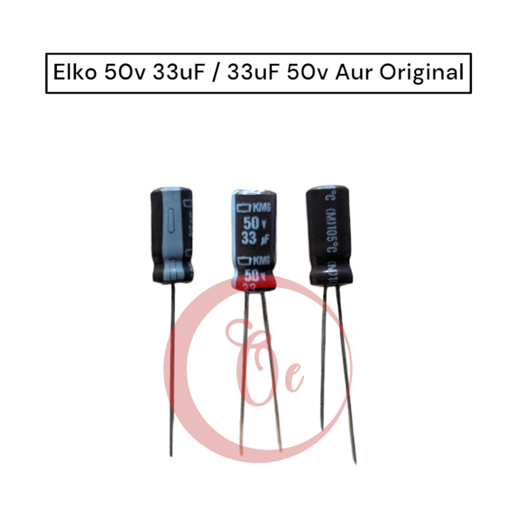 Jual ELKO 50v 33uf ELCO 33uf 50v ORIGINAL ISI 5pcs | Shopee Indonesia