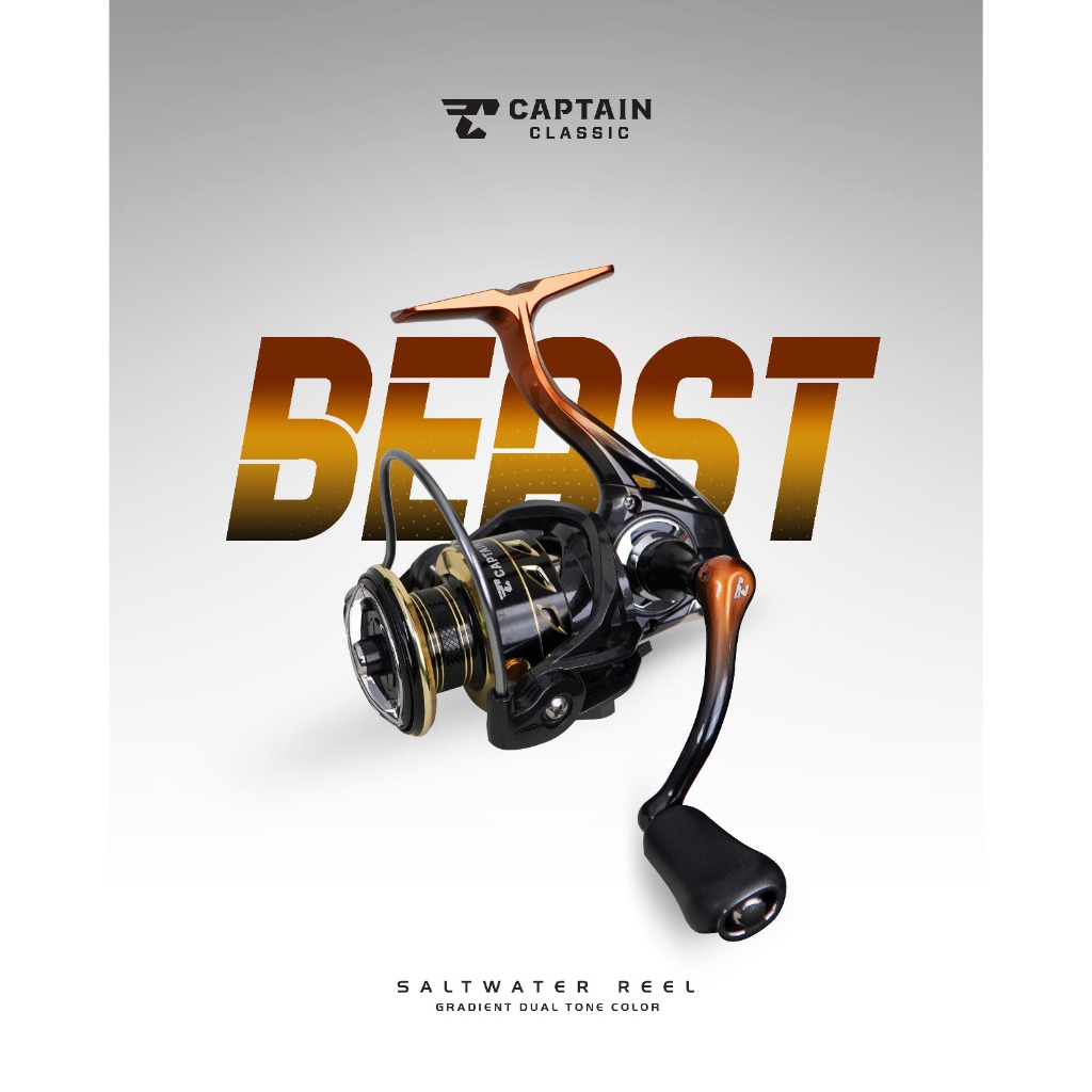 Jual Reel Captain Classic BEAST SaltWater Reel + PH, 1000SW 2000SW ...