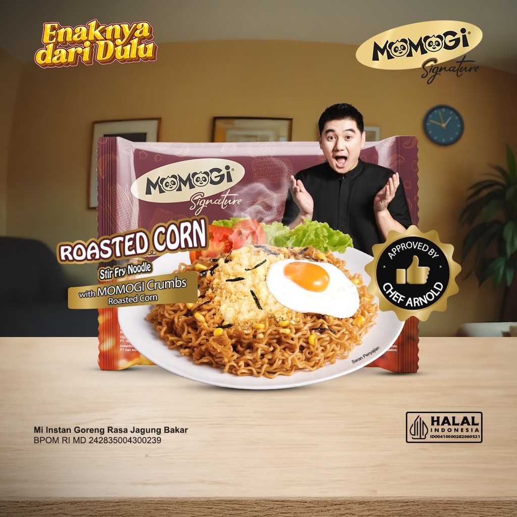 Jual MOMOGI SIGNATURE ROASTED CORN NOODLES 115GRAM CHEF ARNOLD MIE ...