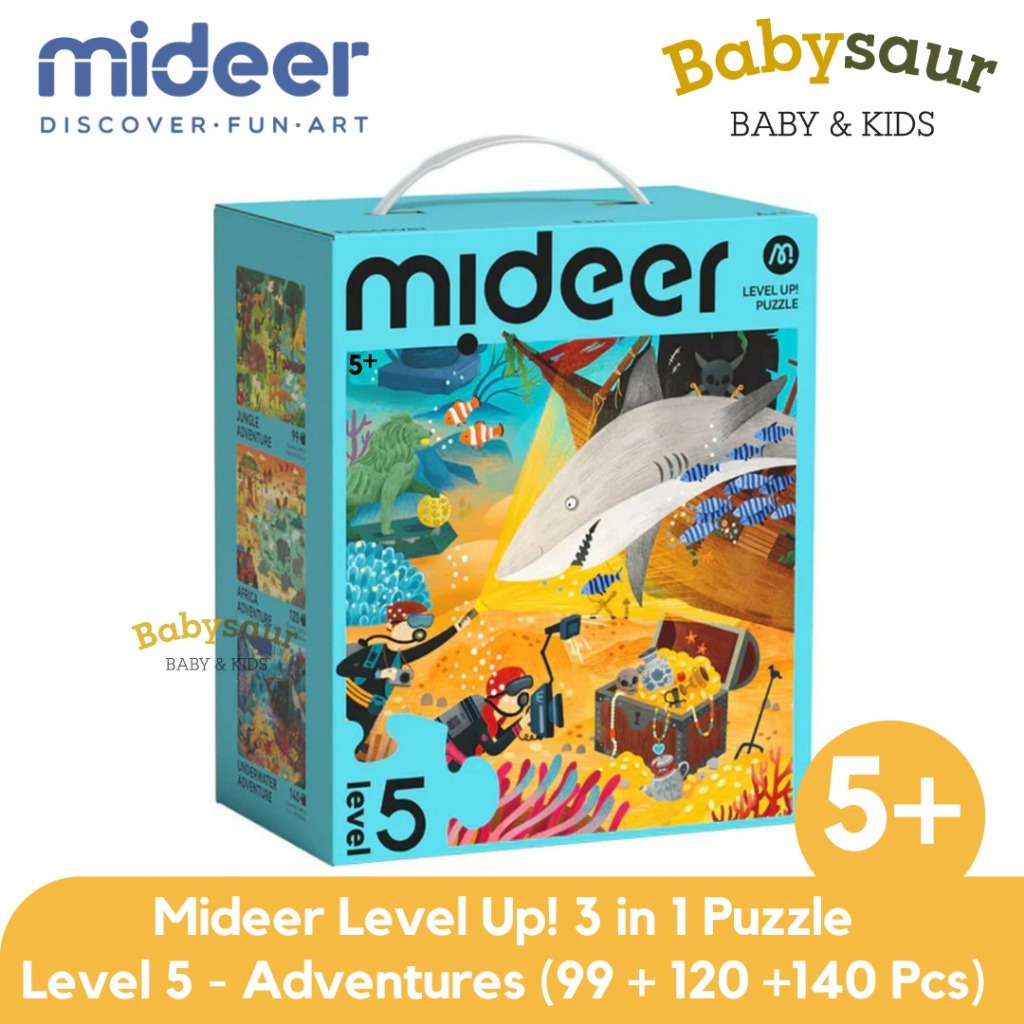 Jual Mideer Level Up! 3 in 1 Puzzle Level 5 Adventure Encounters New ...