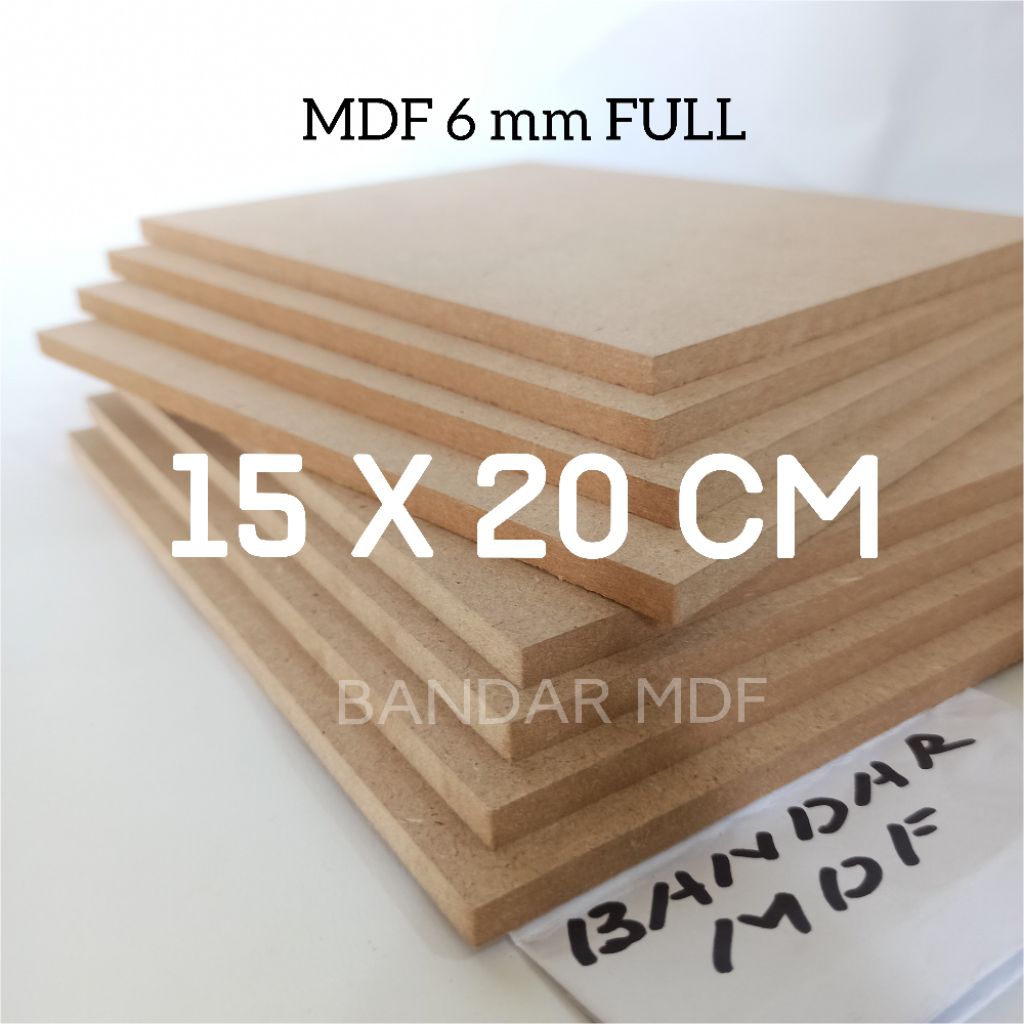 Jual MDF 6mm 15 x 20cm / Papan MDF 6mm FULL | Shopee Indonesia