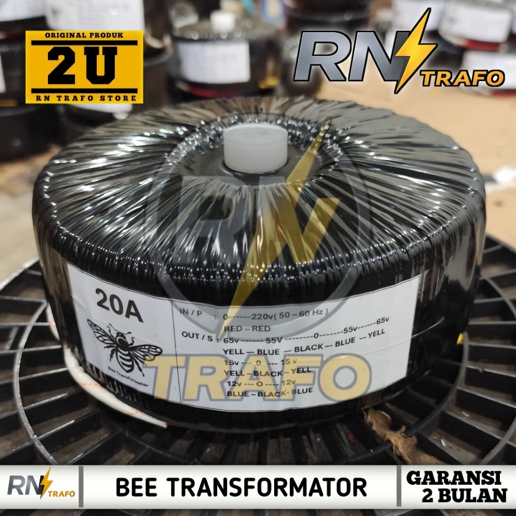 Jual TRAFO TOROID DONAT 20A CT 65v-55v (FREE BAUT) | Shopee Indonesia