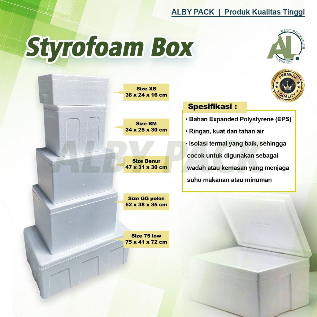 Jual Styrofoam Box / Styrofoam Gabus / Box Sterofoam / Box Ikan ...