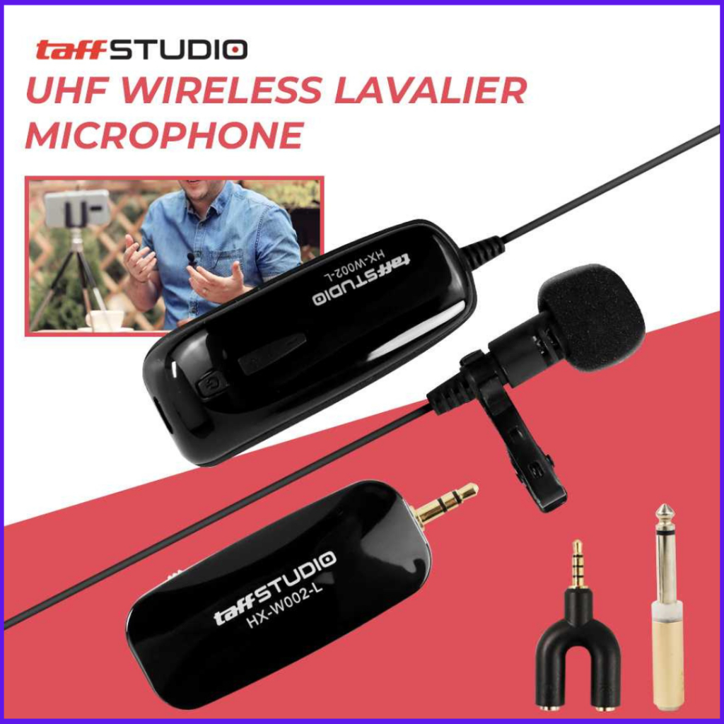 Jual KS COD TaffSTUDIO Mik Mic Microphone Jepit Wireless Clip On Imam Masjid Untuk Mengajar - HX ...