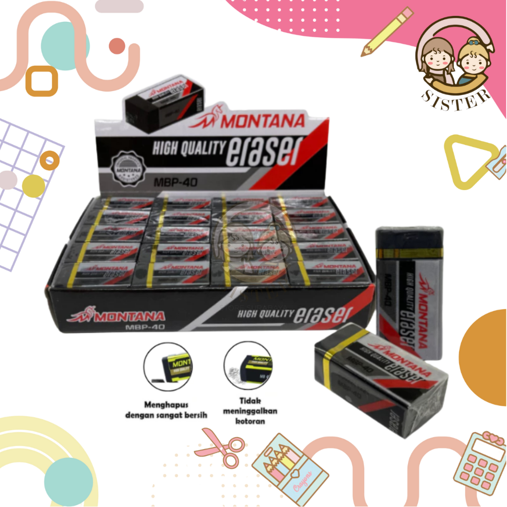 Jual Penghapus Hitam Kecil / Eraser / Stip Hitam Murah MBP-40 ...