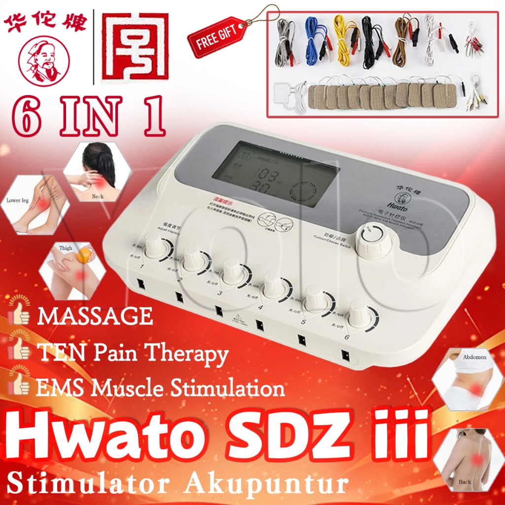 Jual Hwato Sdz-iii Elektro Tens Fisioterapi Terapi Listrik Setrum Stimulator Akupuntur Alat ...