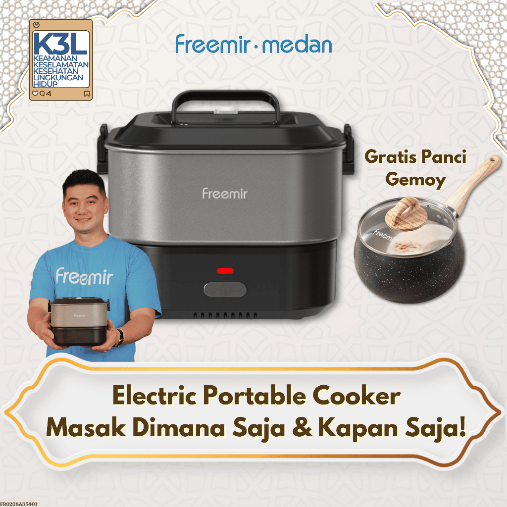 Jual 【𝙛𝙧𝙚𝙚𝙢𝙞𝙧】 𝘎𝘙𝘈𝘛𝘐𝘚 𝘎𝘌𝘔𝘖𝘠 Electric Portable Cooker 2.5L Panci Anti ...