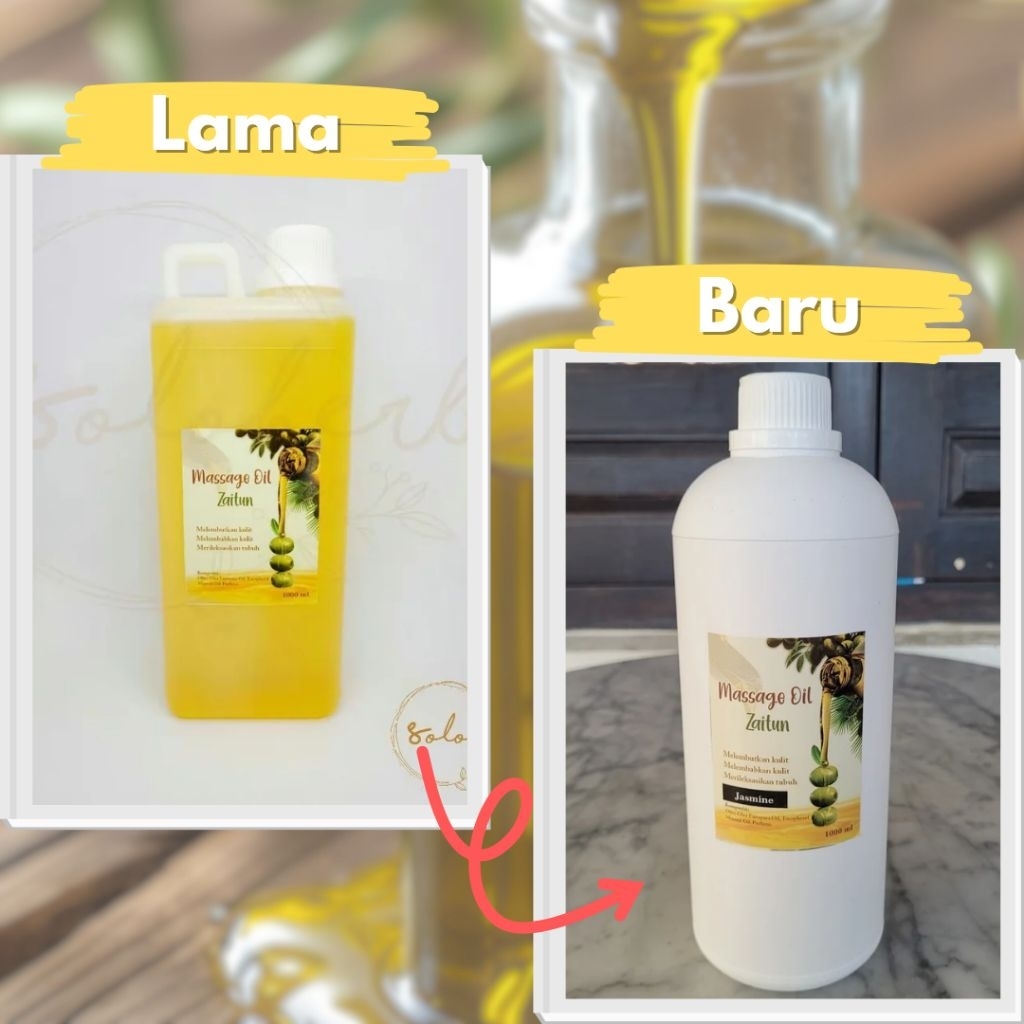 Jual Massage Oil Minyak Zaitun 1 Liter 1000ml | Shopee Indonesia