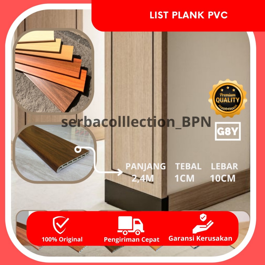 Jual LIST PVC/PLINT LIST PLANK/SKIRTING LIST LANTAI KAYU LANTAI VINYL 2 ...