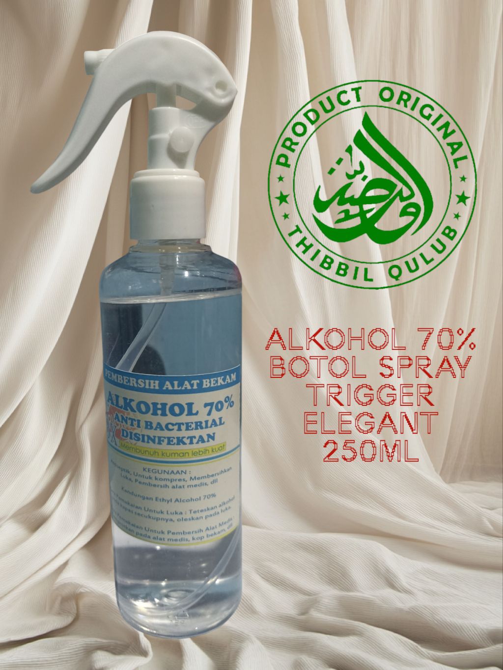 Jual Alkohol 70% Botol Spray Elegant 250ML (Antispetik, Pembersih Luka ...