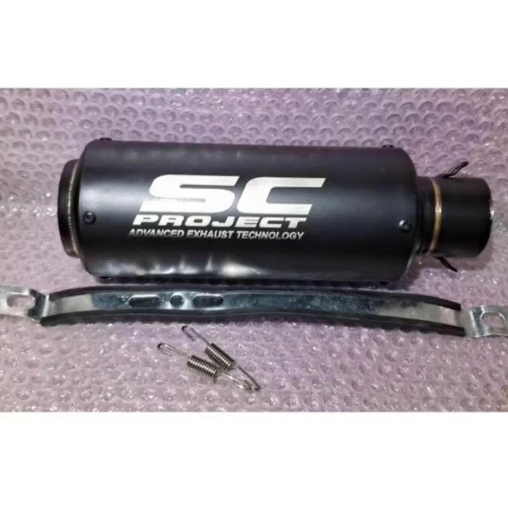 Jual knalpot racing sc project coating dop inlet 50mm silincer saja ...