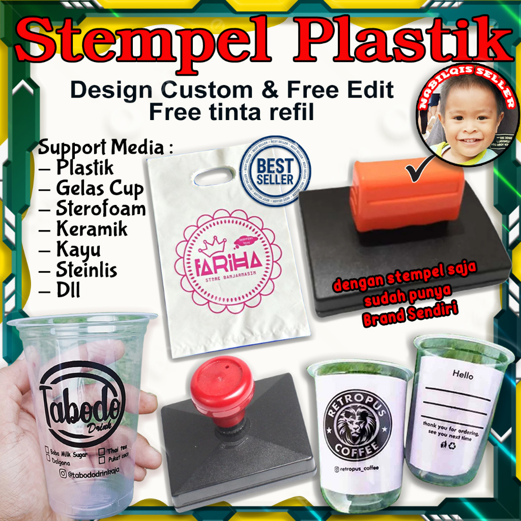 Jual Stempel plastik | Stempel Cup | Stempel Sterofoam design custom ...
