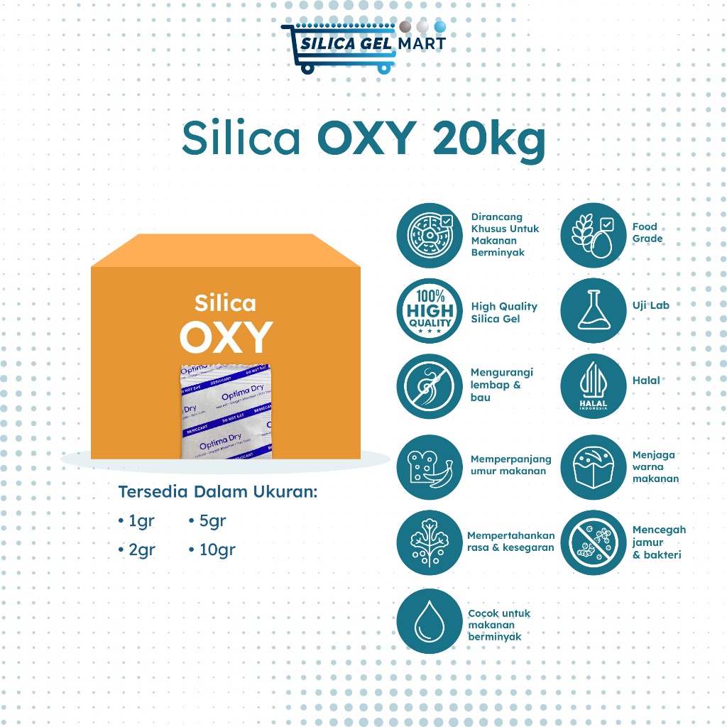 Jual Silica Gel OXY Total 20 KG | Shopee Indonesia