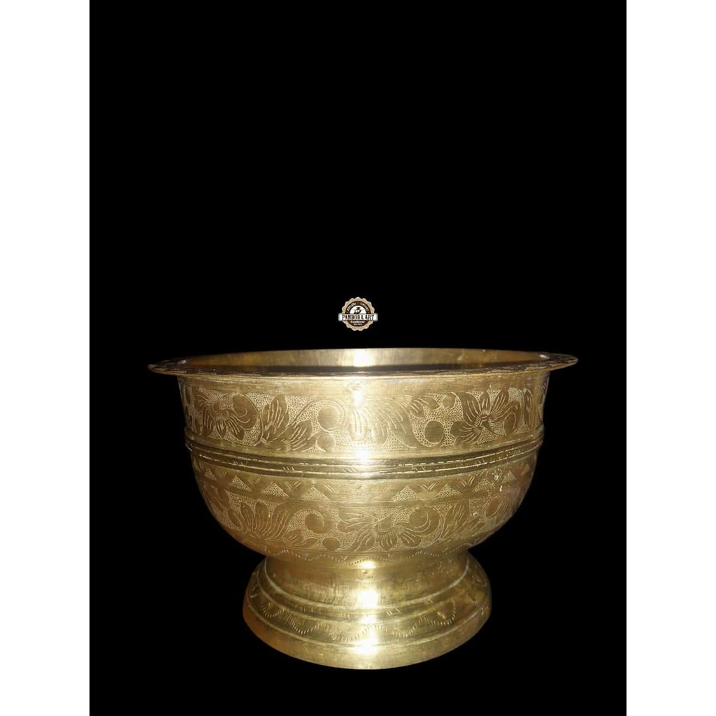 Jual Bokor kuningan ukir lawas TEBAL ( B921 ) | Shopee Indonesia