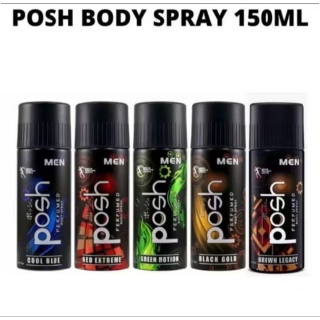 Jual posh man body spray150ml all varian | Shopee Indonesia