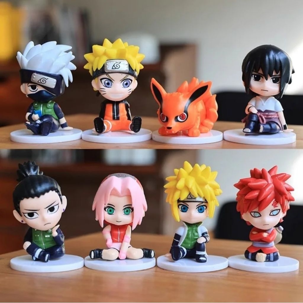 Jual Mini Figure Naruto Kyubi Sasuke Sakura Shikamaru Minato Kakashi ...