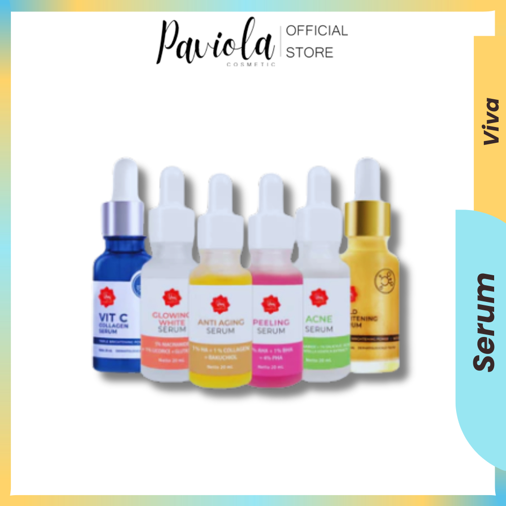 Jual Viva Face Serum 20ml | Peeling | Glowing White | Anti Aging | Acne ...